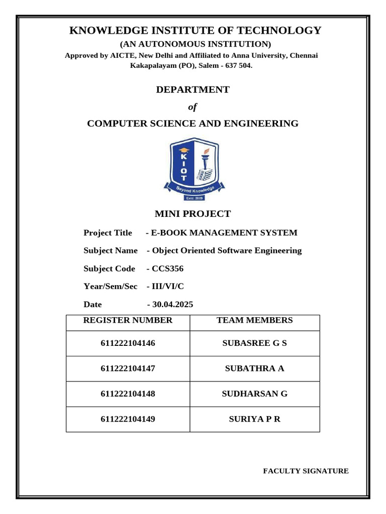 E_Book_Management_System | PDF | Databases | User (Computing)
