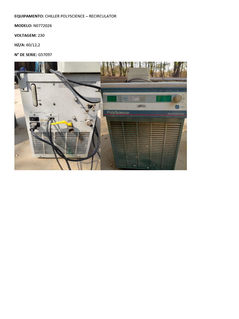 Chiller PolyScience | PDF
