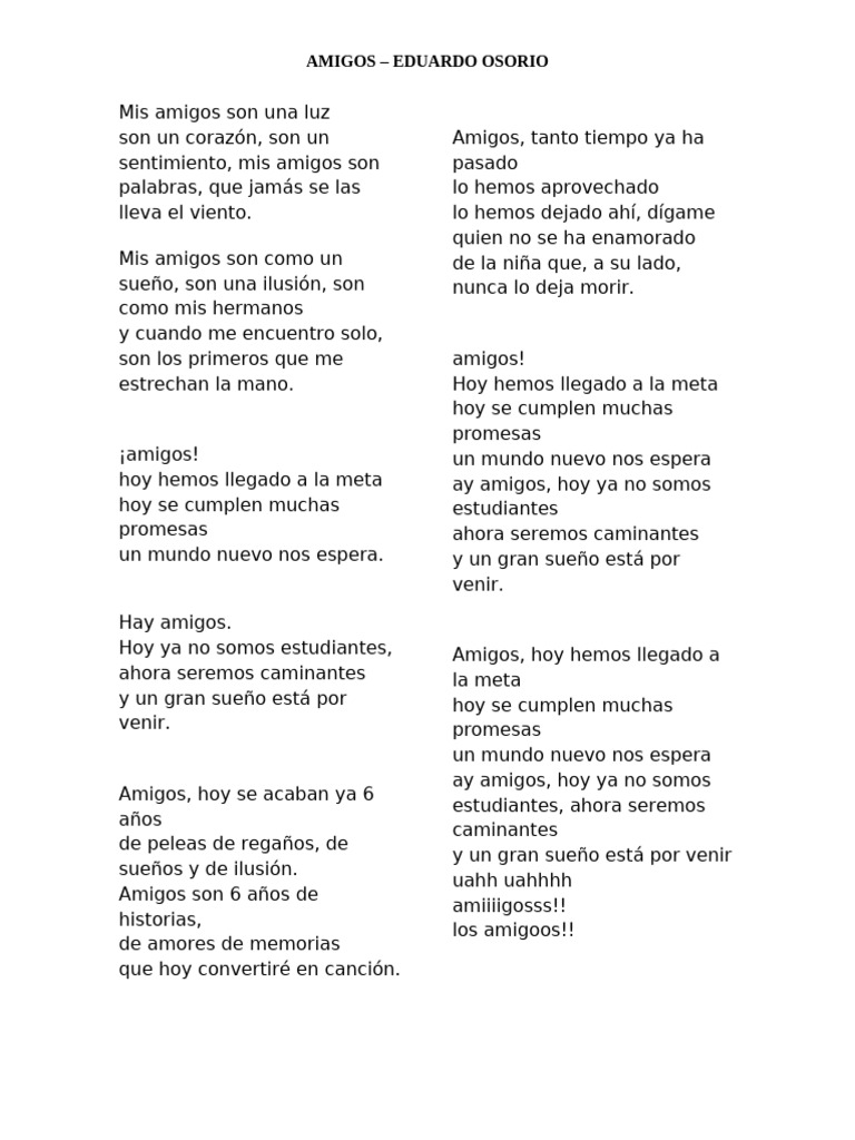 Celebrando la Amistad y Nuevos Comienzos | PDF