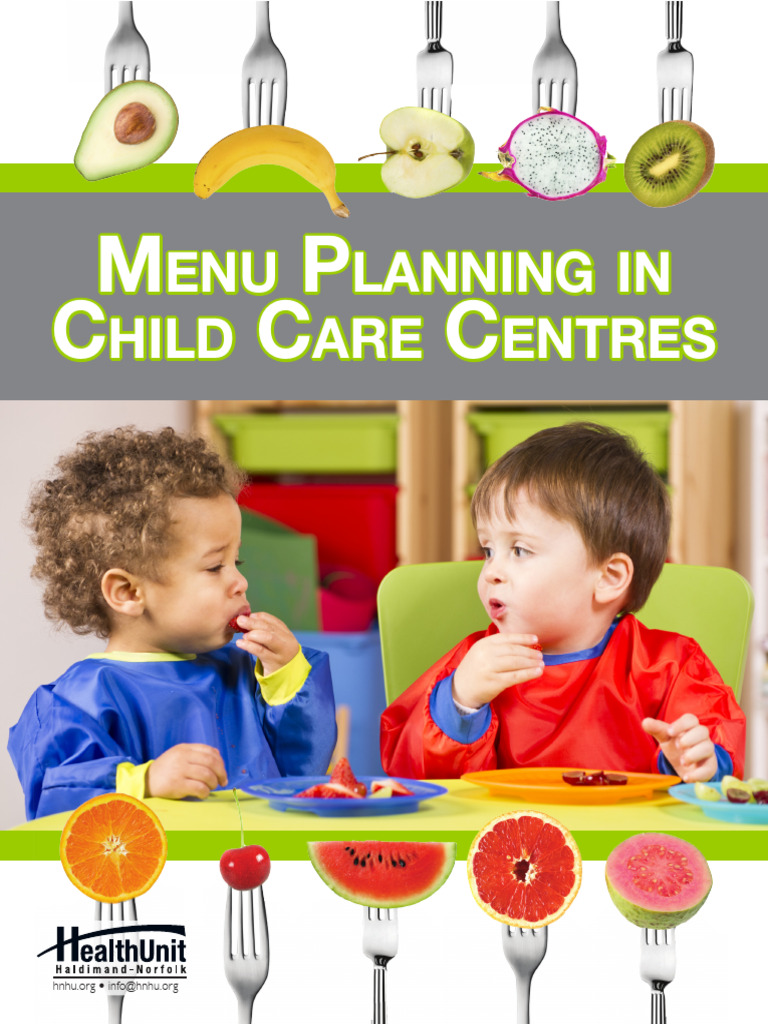 Child Care Centre Menu Planning Toolkit REVISED | PDF | Cereals | Foods