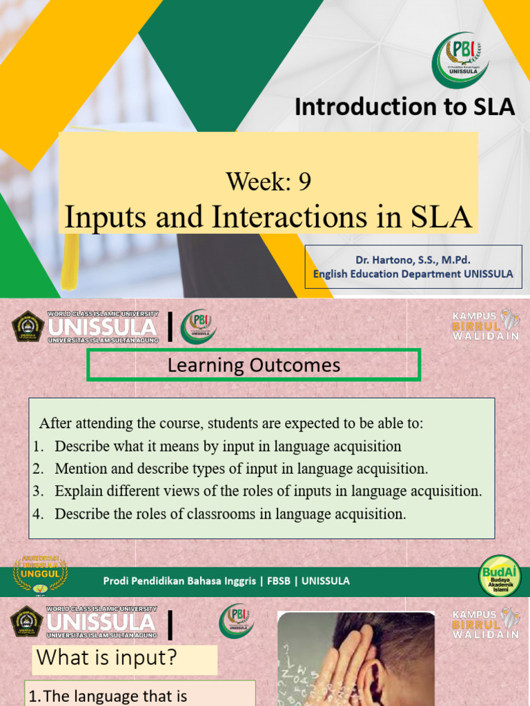 Understanding Input in Second Language Acquisition | PDF | Second ...