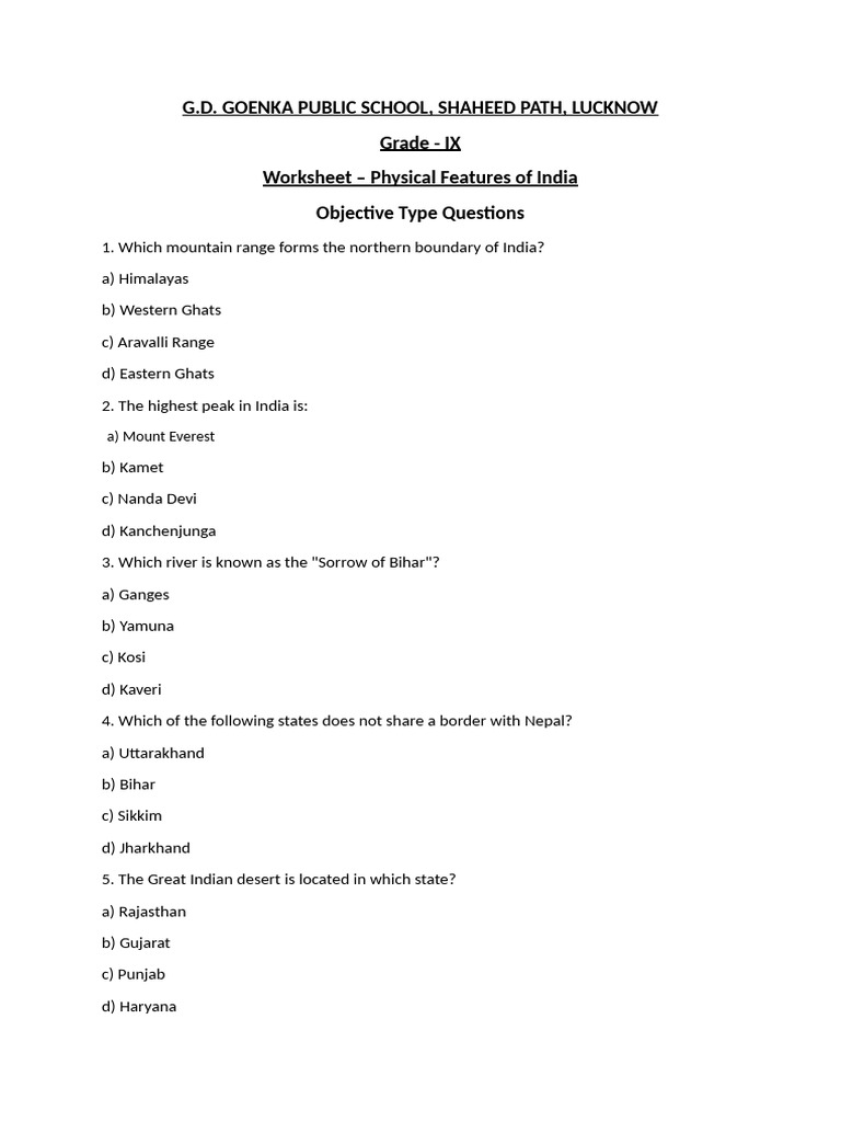 geog chp-2 worksheet | PDF