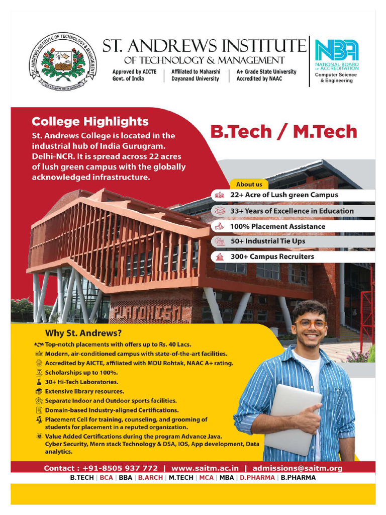 Btech & MtecH (1) | PDF