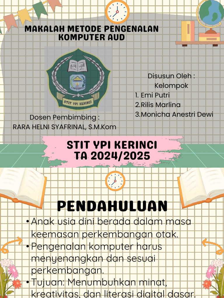 Makalah Metode Pengenalan Komputer Aud | PDF