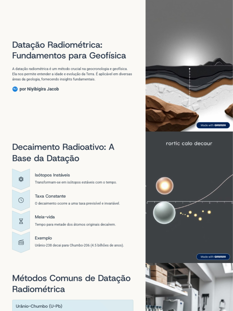 Datacao Radiometrica Fundamentos para Geofisica | PDF | Geologia ...