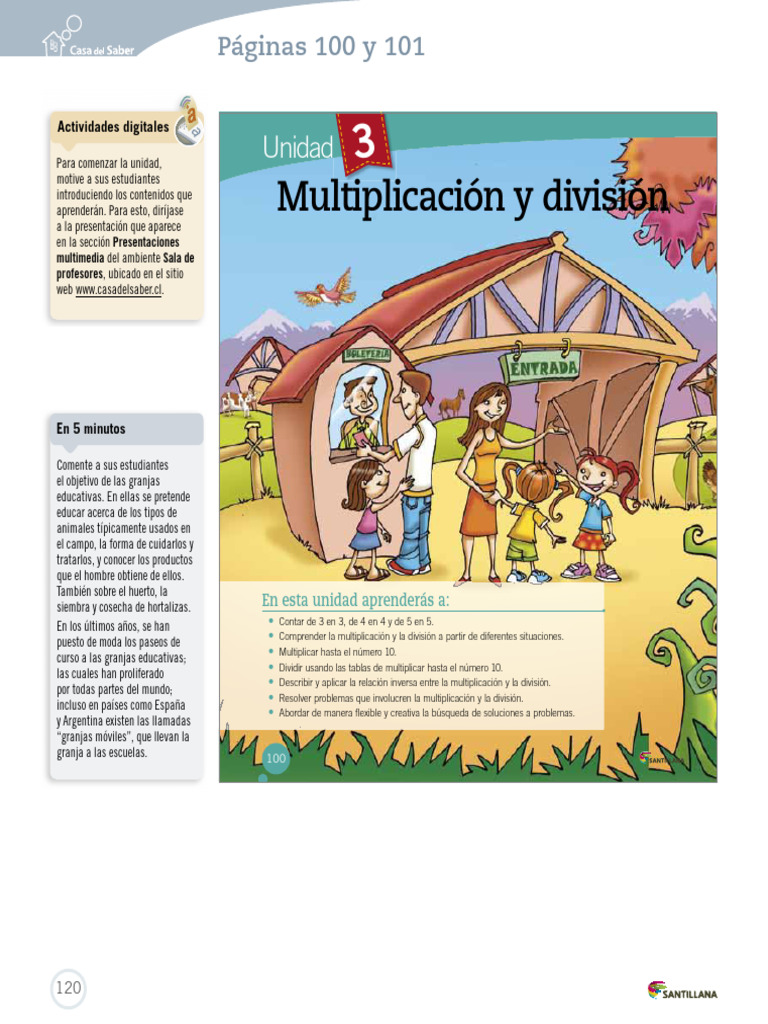 Multiplicación y División para 3º Básico | PDF | Multiplicación ...