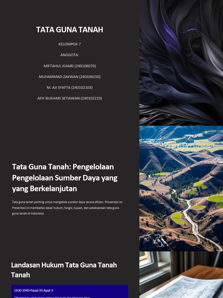 Tata Guna Tanah | PDF