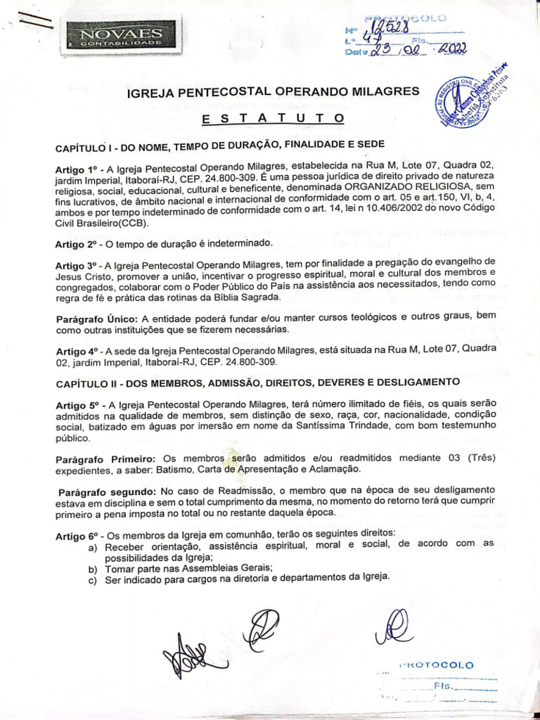 Tickets Files 78d34a68345f7621 ESTATUTO SOCIAL | PDF