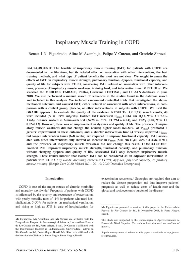 参考7-2020-Inspiratory Muscle Training in COPD | PDF | Chronic ...