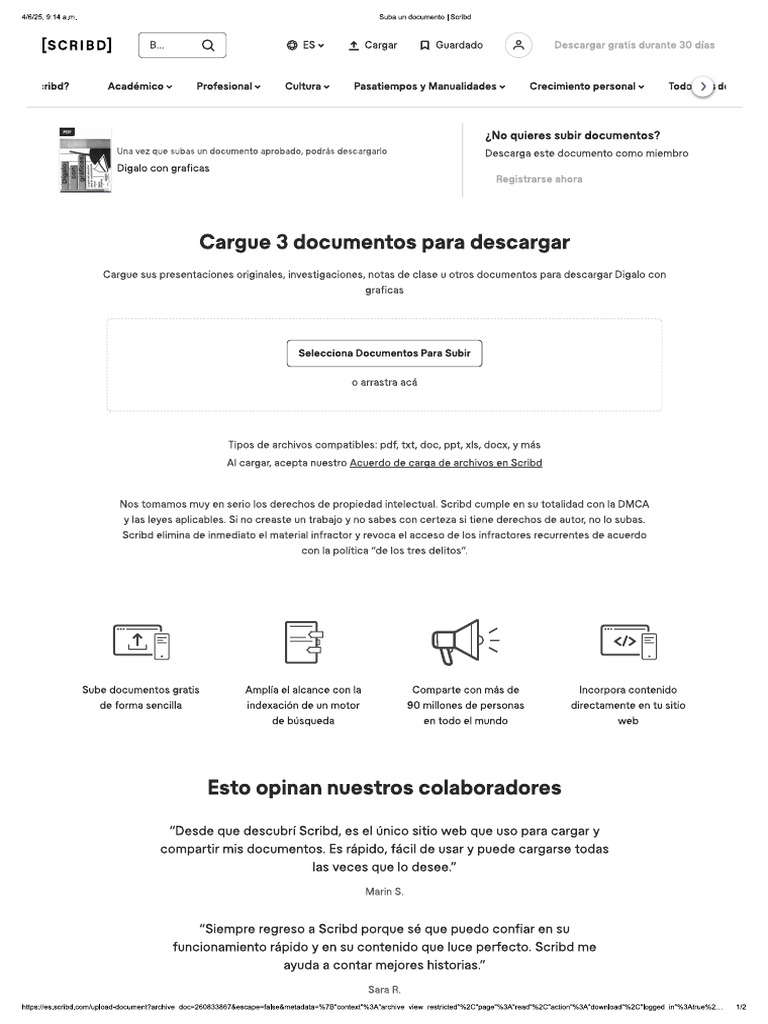 Suba Un Documento - Scribd | PDF