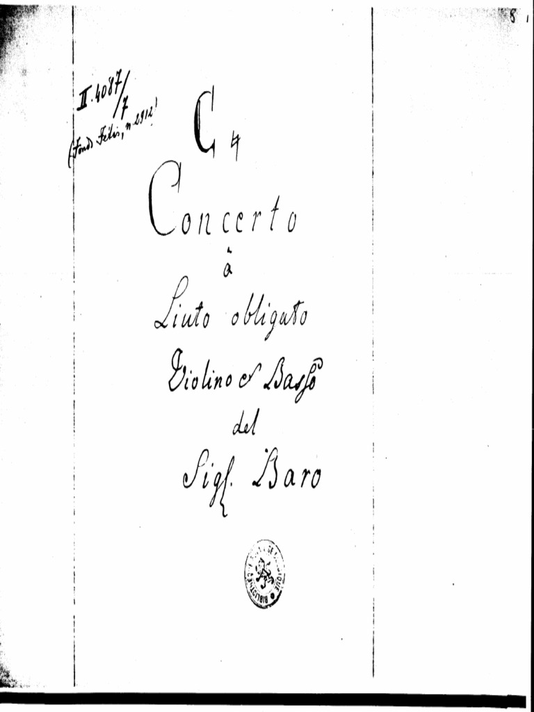 Baron Cmaj Concerti | PDF