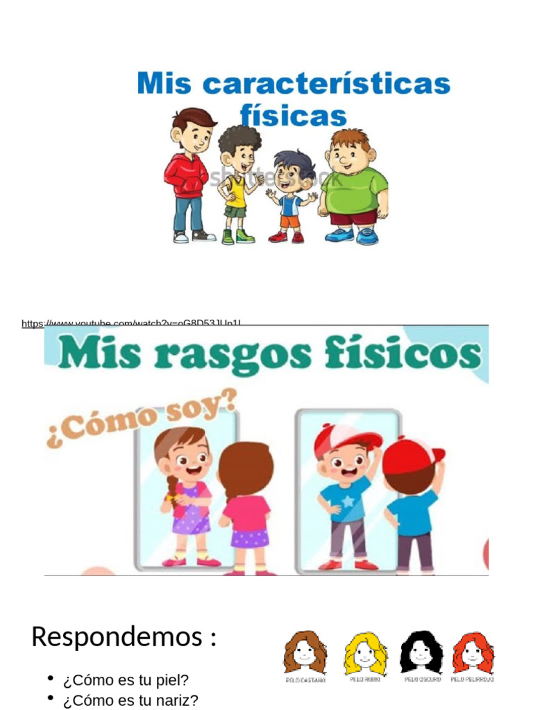 Descripción de características físicas infantiles | PDF | Pelo