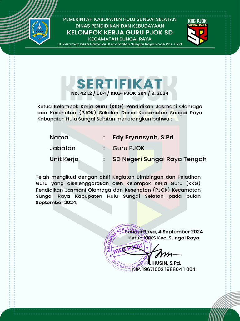 September Sertifikat KKG PJOK SR 2024_20241227_143613_0000 | PDF