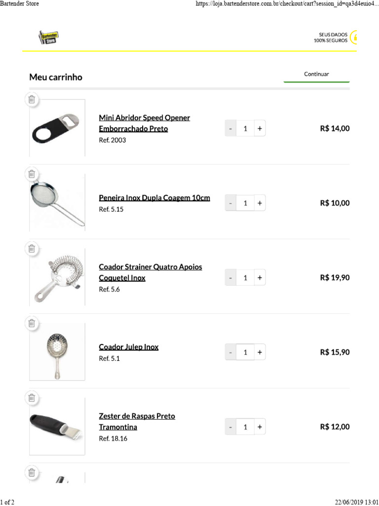 Bartender Store Material | PDF