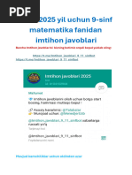 9-Sinf Algebra | PDF