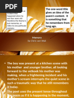 Oom Piet: A Poem of Healing Connections | PDF | Poetry