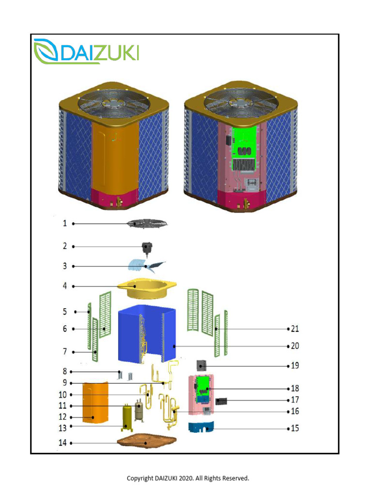 CAC2413H18 Exploded View. Copia | PDF | Capacitor | Valve