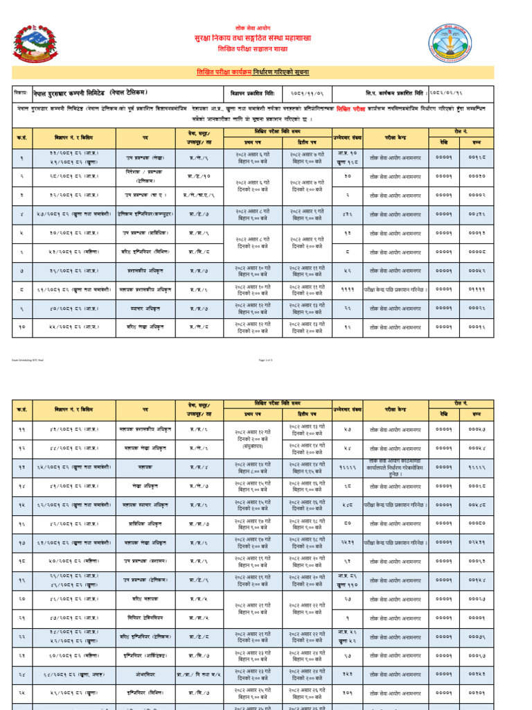 Exam Scheduling NTC Final | PDF