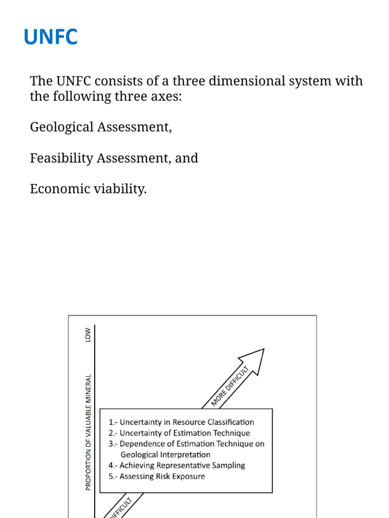 UNFC Classification in Geology and Mining | PDF