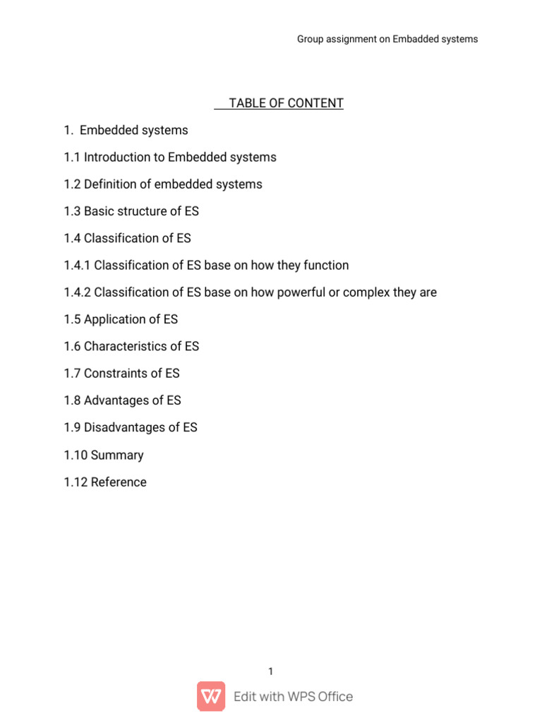 Embedded System Assignment by Kumera | PDF | Embedded System | Microcontroller