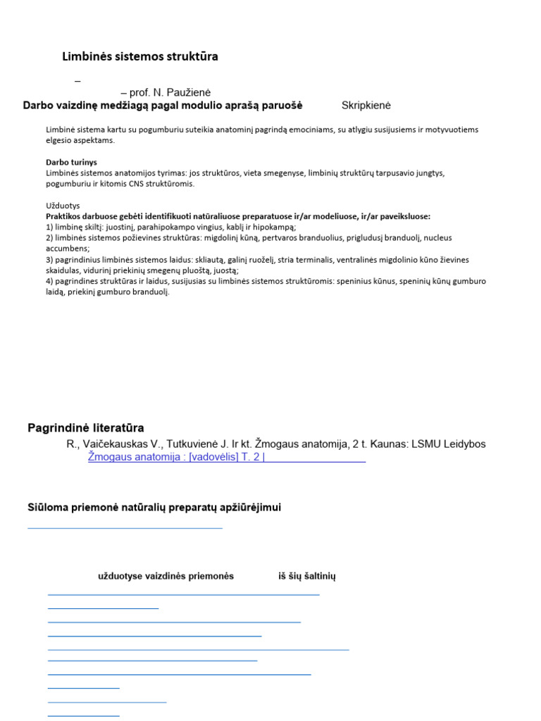 6.16 Limbinė Sistema 2023-24 | PDF