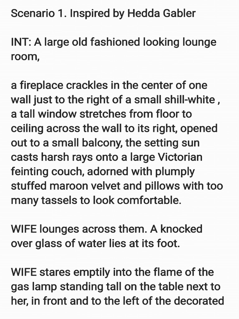 Drama Assignment | PDF