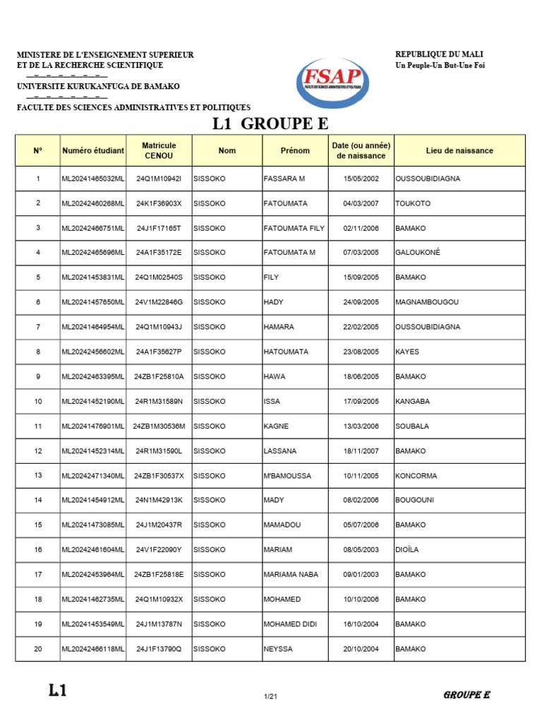 Groupe e | PDF