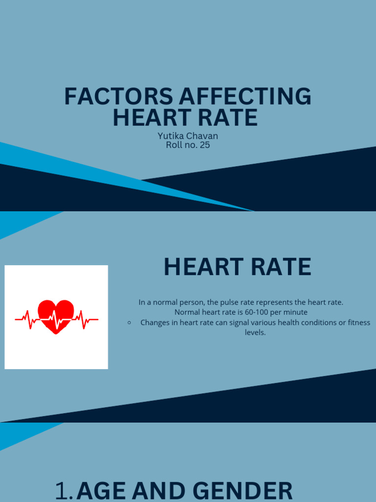 Factors Affecting Heart Rate PDF | PDF