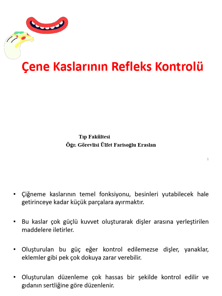 Çene Kaslarının Refleks Kontrolü | PDF
