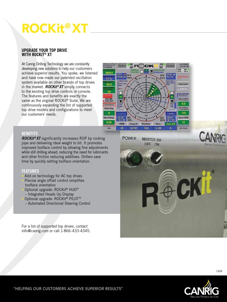 Upgrade Your Top Drive with ROCKit® XT | PDF