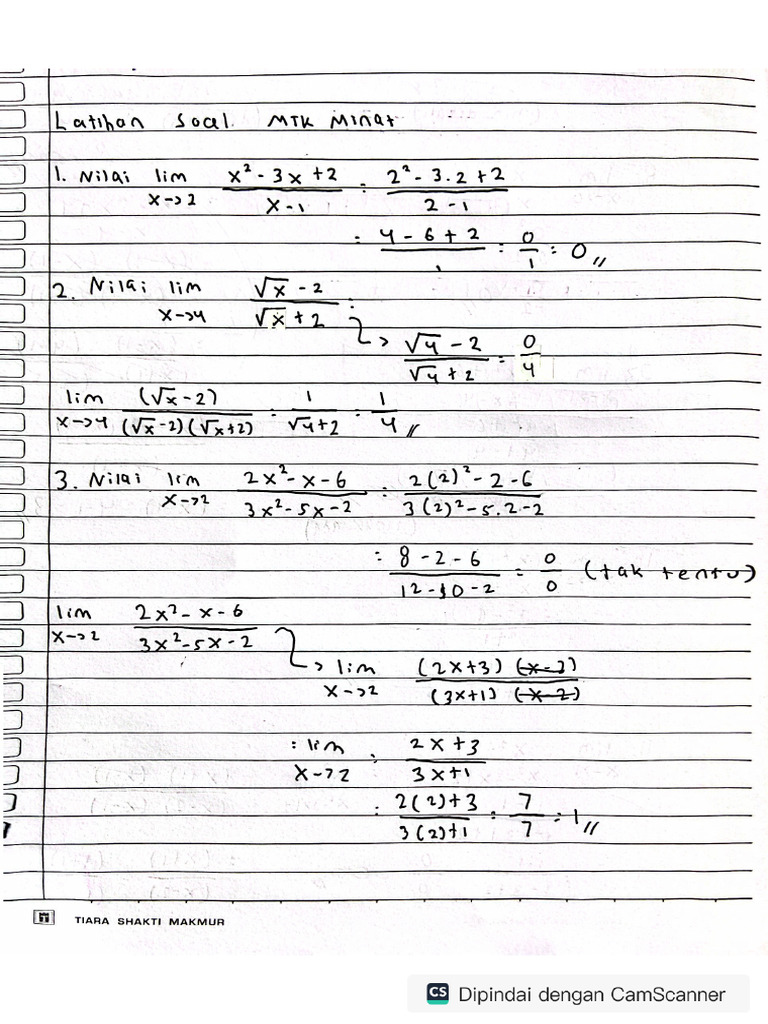 Latihan Soal MATEMATIKA MINAT | PDF