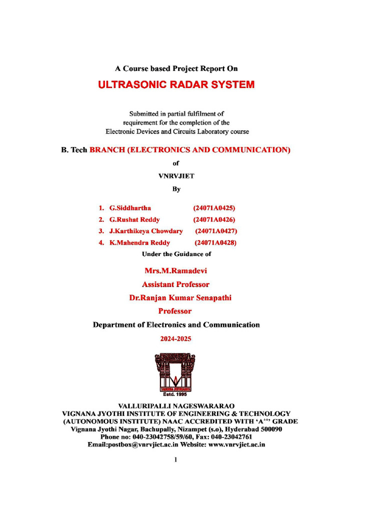 7.ultra Sonic Radar 25,26,27,28 | PDF