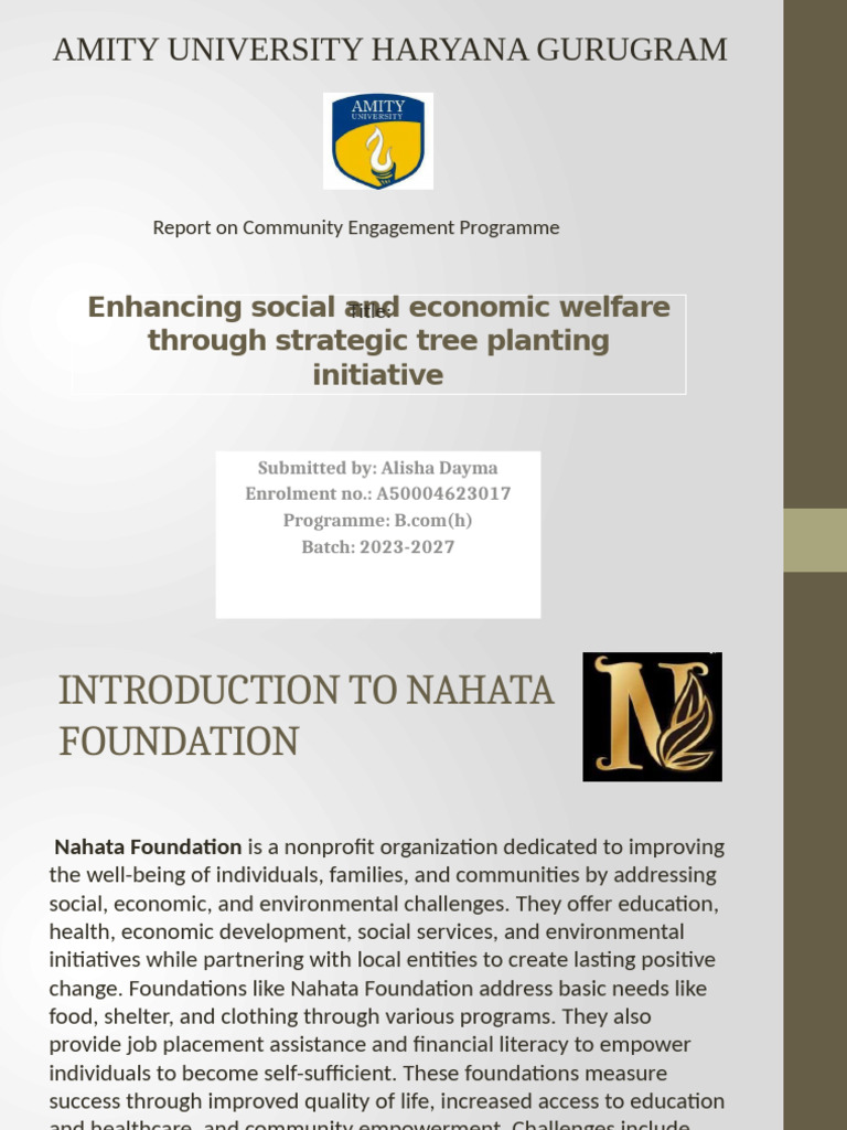 Alisha 017 Cep Presentation | PDF | Sustainability | Trees