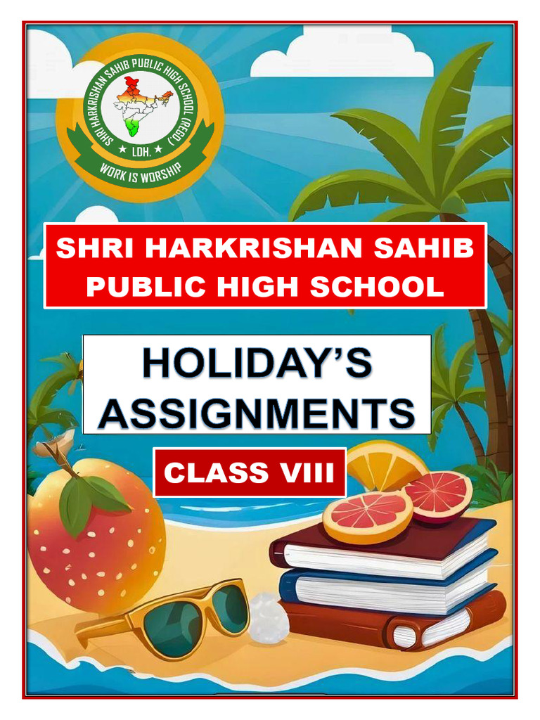 Class Viii Compiled Holidays Assignment | PDF