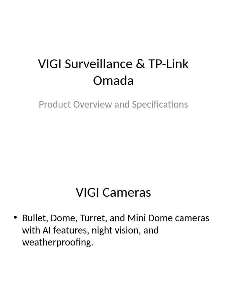 VIGI Omada Presentation | PDF