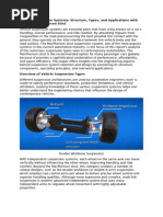 Types of Dependent and Independent Suspension System | PDF | Motor ...