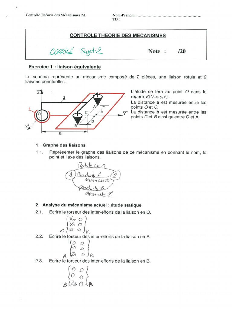 Corrigé Sujet 2 | PDF