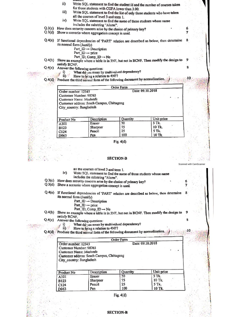 Normalization Practise | PDF