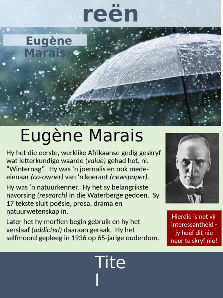 Die Dans Van Die Reën | PDF