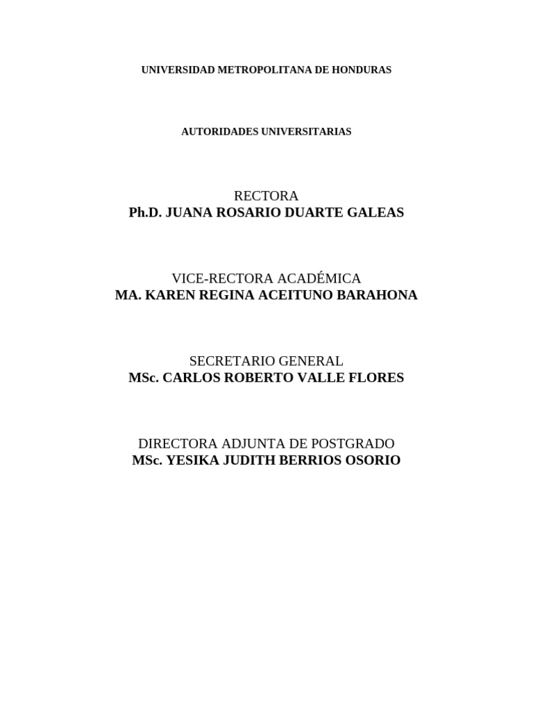 Autoridades UMH 2024 | PDF
