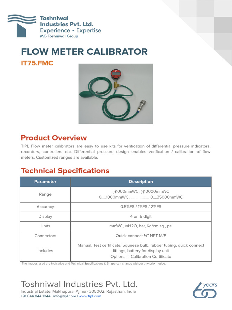 Flow Meter Calibrator | PDF