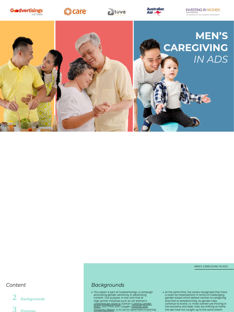 Goodvertisings Mens Caregiving in Ads Double | PDF | Gender Role ...