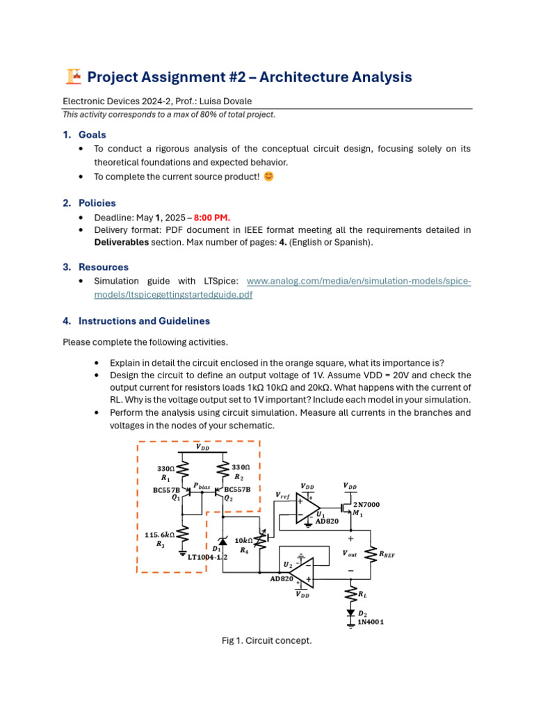 Project Assignment Final 2025-1 | PDF | Electrical Network | Computer Engineering
