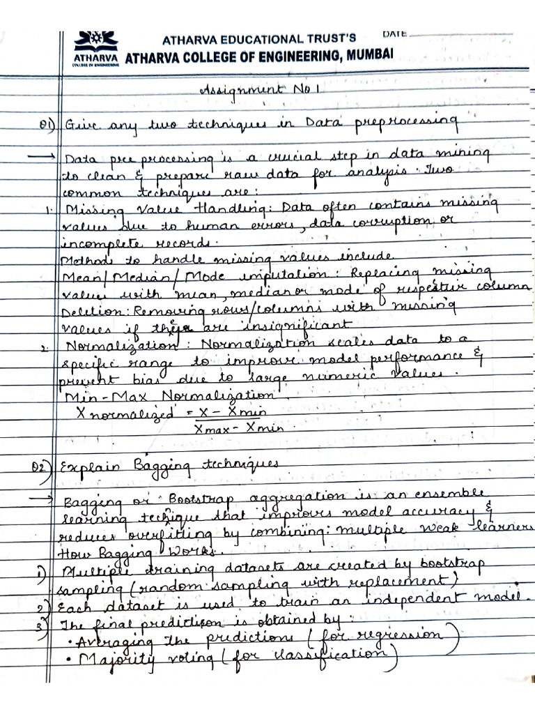 DMBI Assignment 1 and 2 | PDF