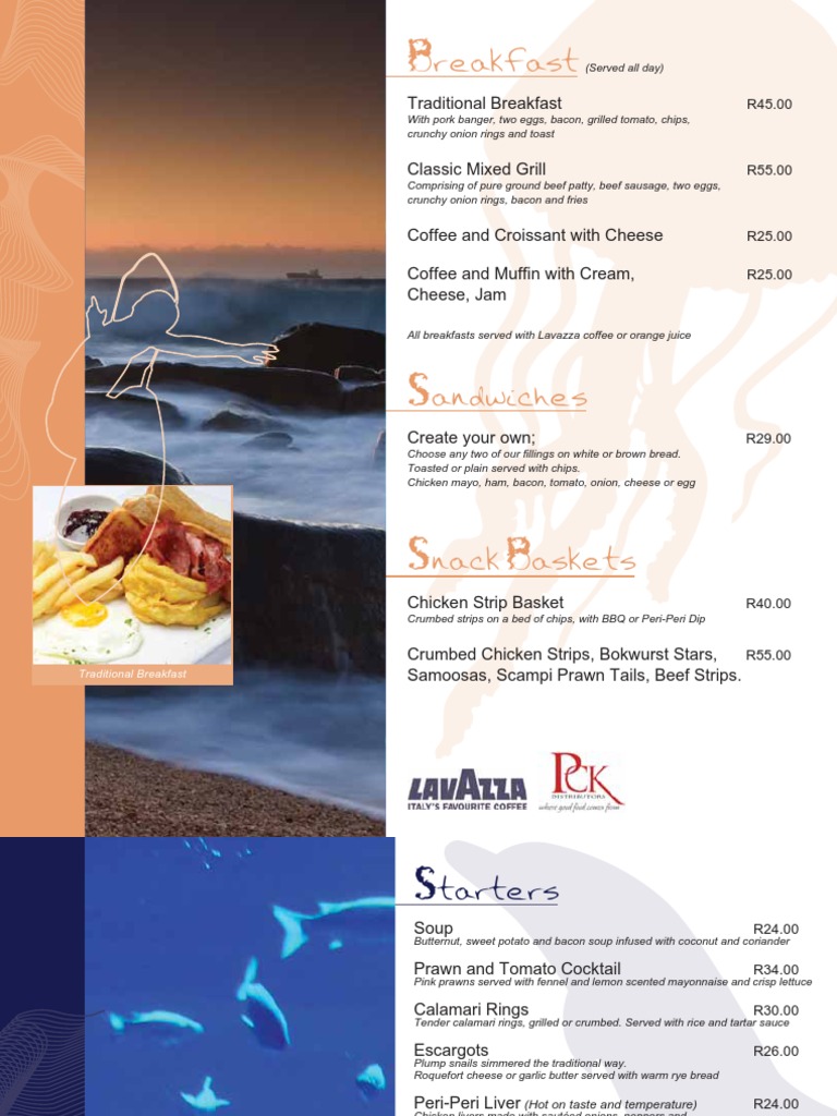 Pier 500 Menu Overview | PDF | Curry | Steak