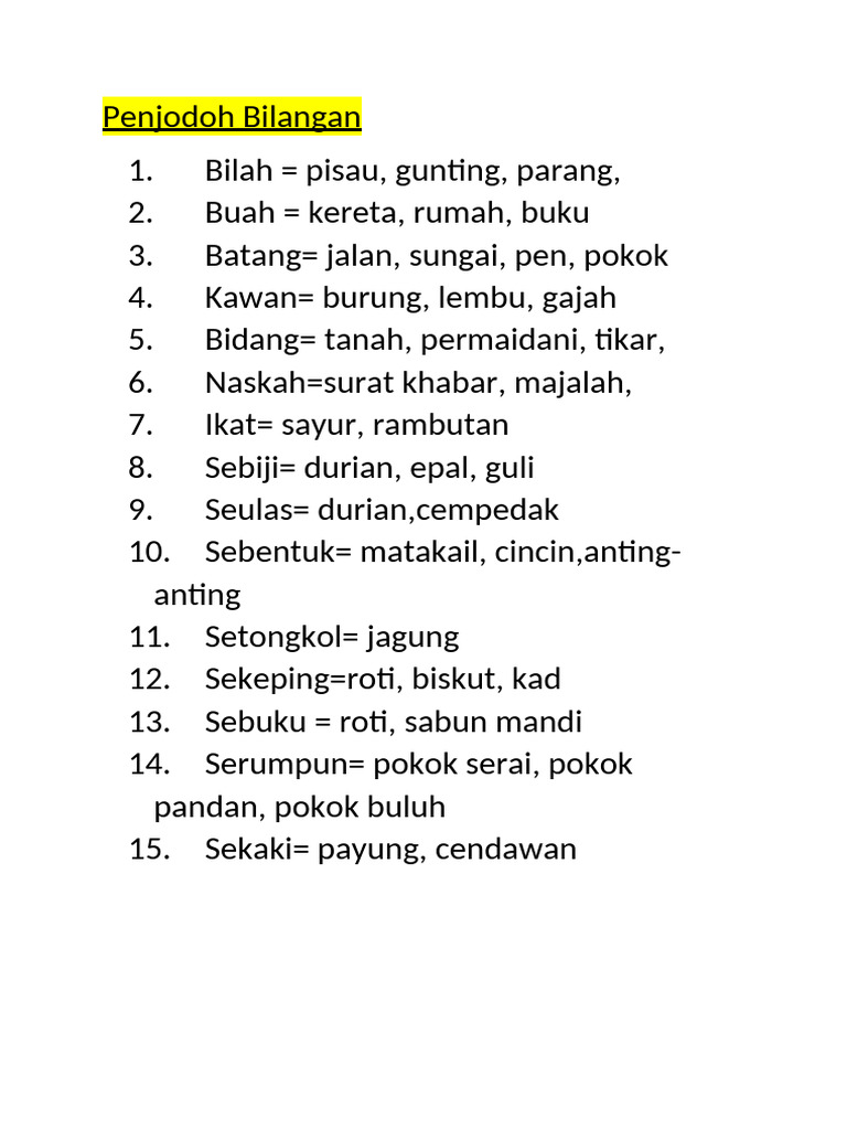 Penjodoh Bilangan | PDF