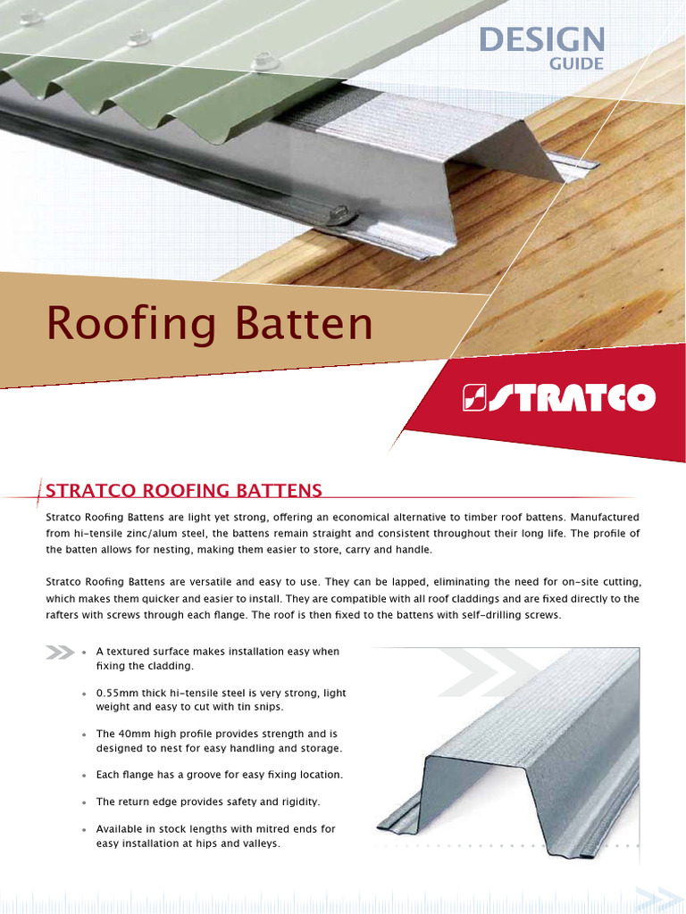 Steel Framing Roof Batten | PDF | Roof | Building Engineering