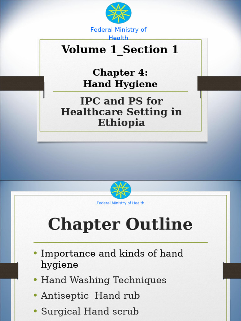 Vol 1 - Chapter 4 - Hand Hygiene | PDF | Hand Washing | Hygiene