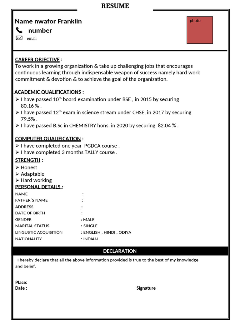 Sample Resume | PDF