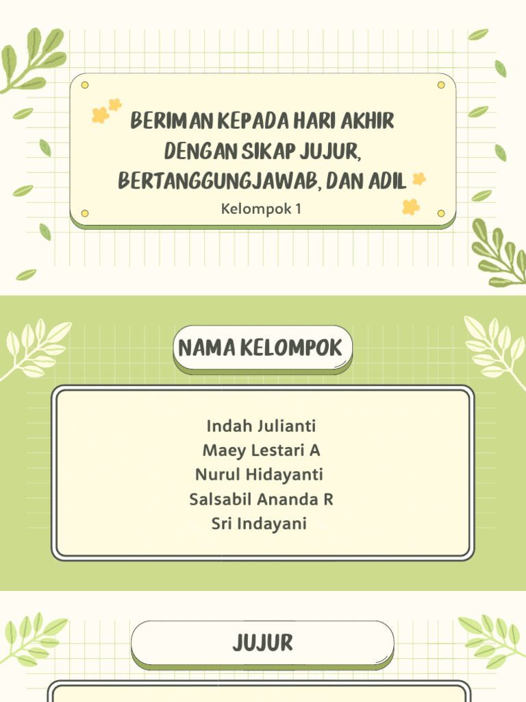 Hijau Imut Sederhana Laporan Kelompok Presentasi - 20230813 - 174025 - 0000 | PDF